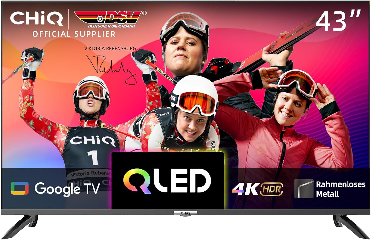 CHIQ U43QM8G Testbericht: 43 Zoll QLED TV mit Bestnote 1